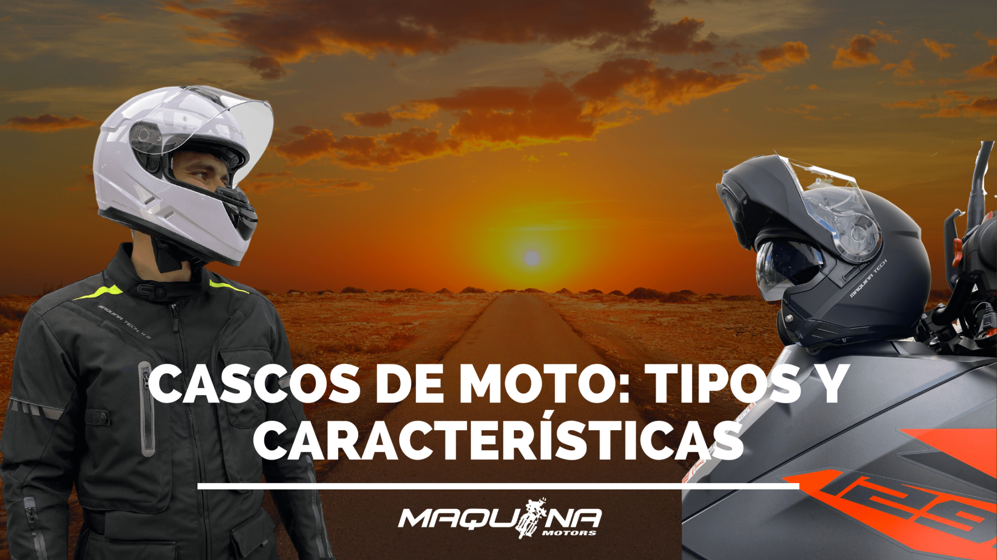 Cascos de moto: Tipos y características - Maquina Motors
